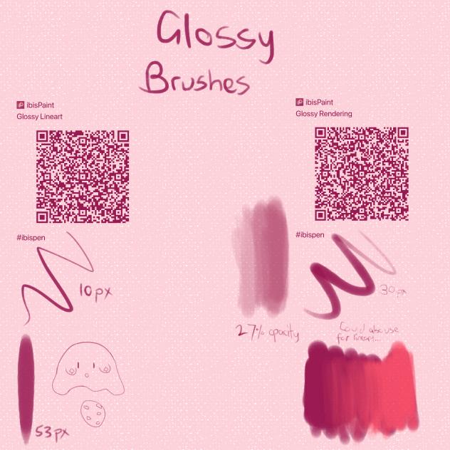 Glossy Brushes - ibisPaint