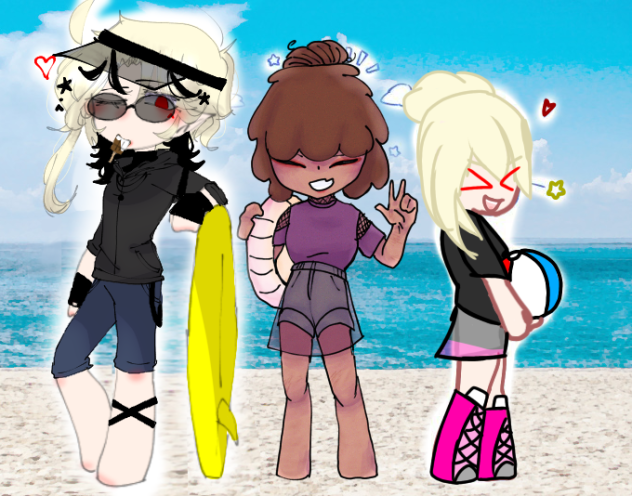 COLLAB BEACH TIME! - ibisPaint