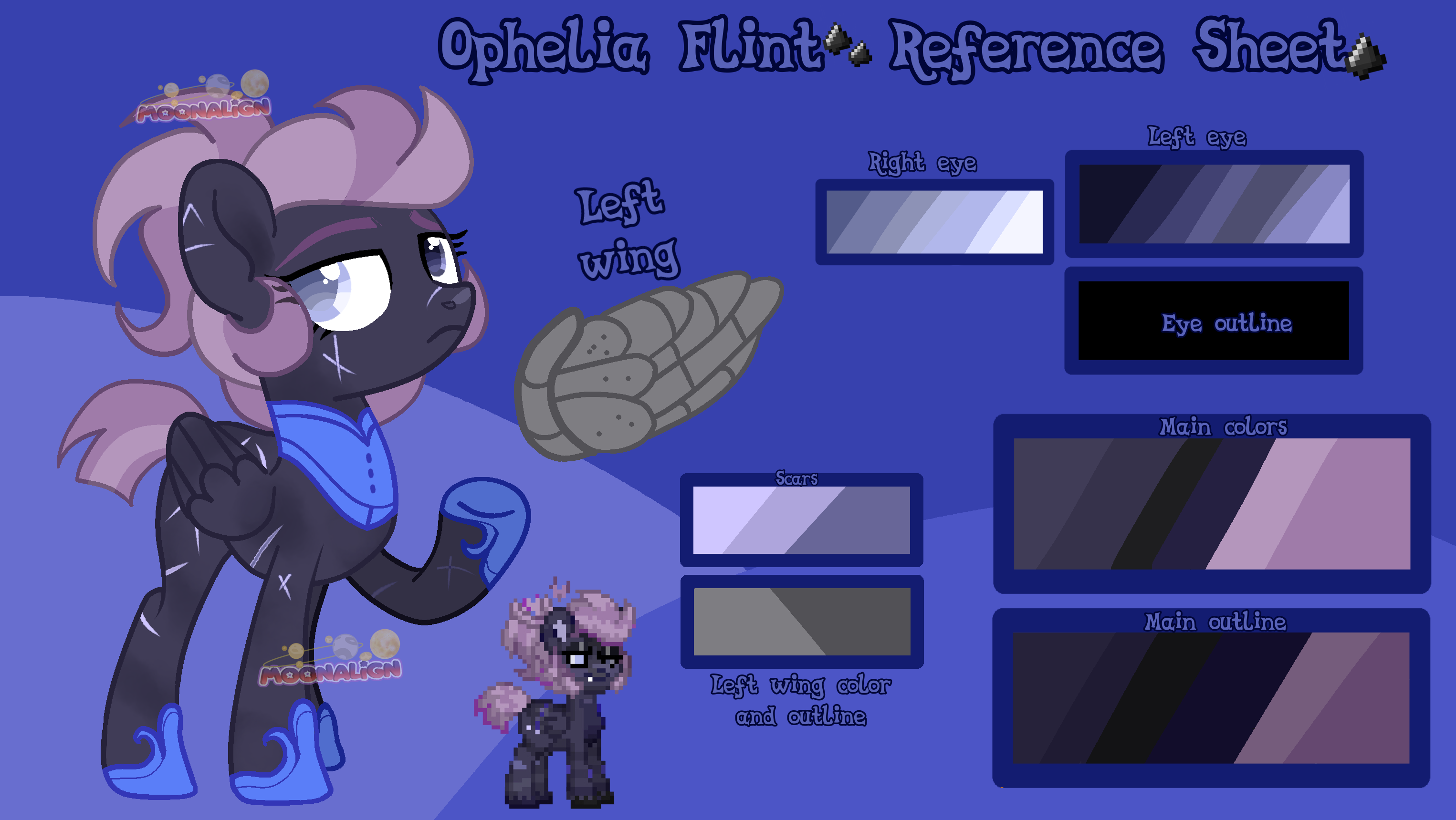 Ophelia Flint Reference Sheet - ibisPaint