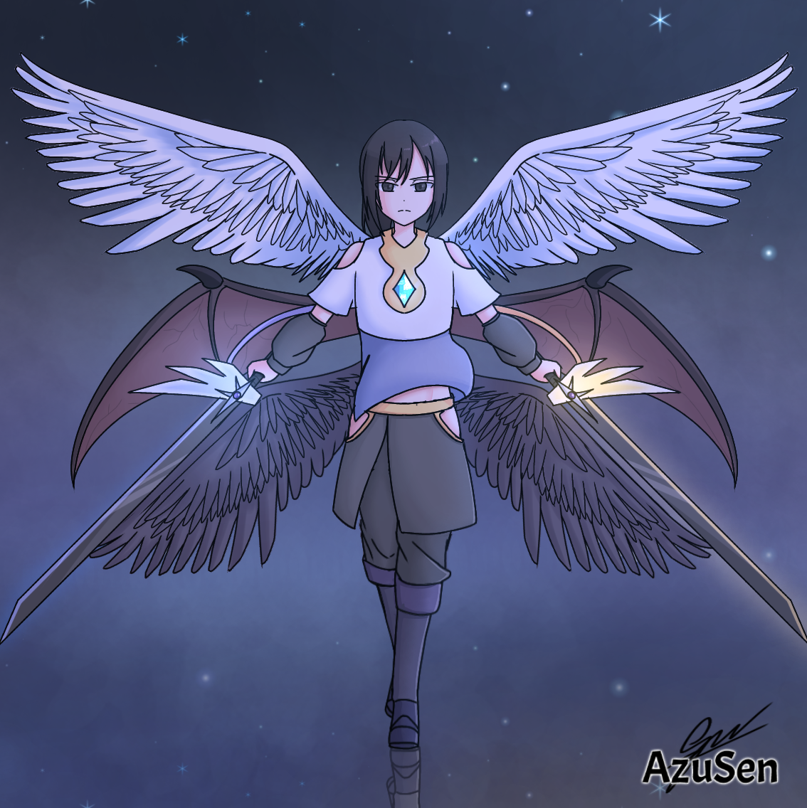 Zhaqiel Dual Wield - ibisPaint