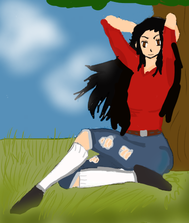 chilling-drawing-at the park - ibisPaint