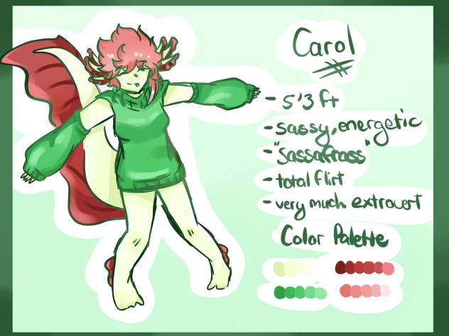 My gorl axolotl-human oc - ibisPaint