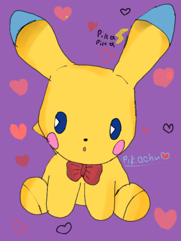 Pikachu plush - ibisPaint