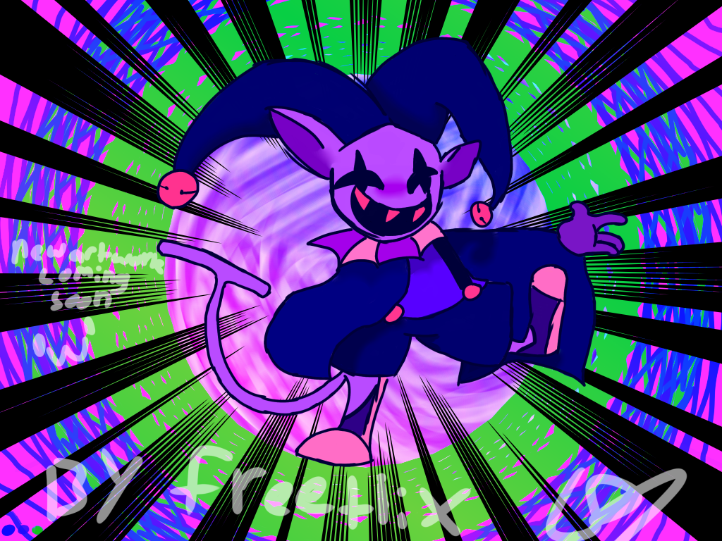 schizophrenic Jevil XD - ibisPaint