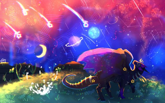 Falling stars - ibisPaint