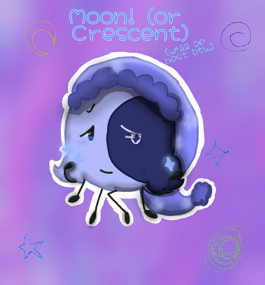 My bfdi oc, Moon! - ibisPaint