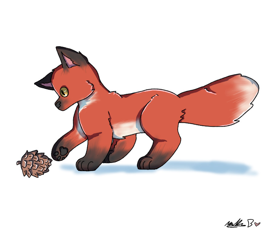 Fox And Pinecone - ibisPaint