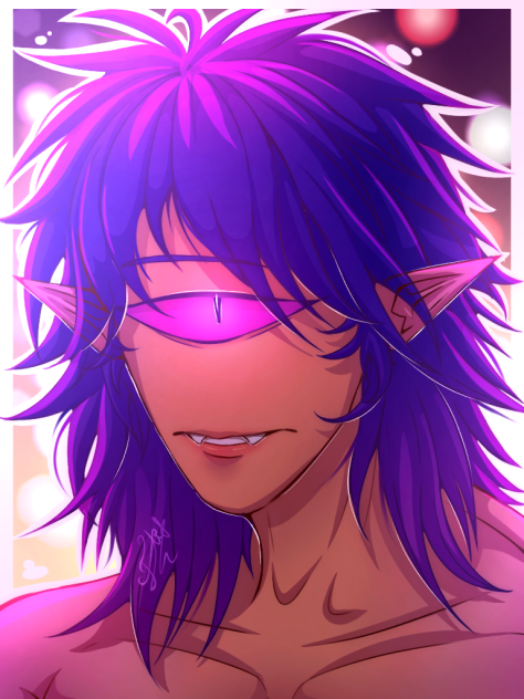 my oc but human 🛐💜💙 - ibisPaint