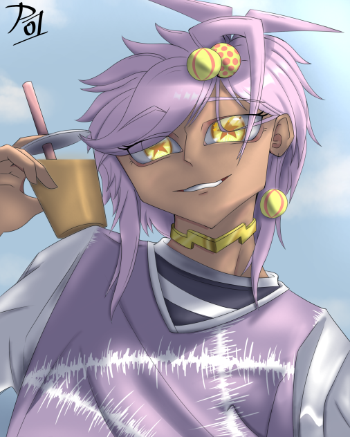 Nancie Perole Enjoying Her Drink - ibisPaint