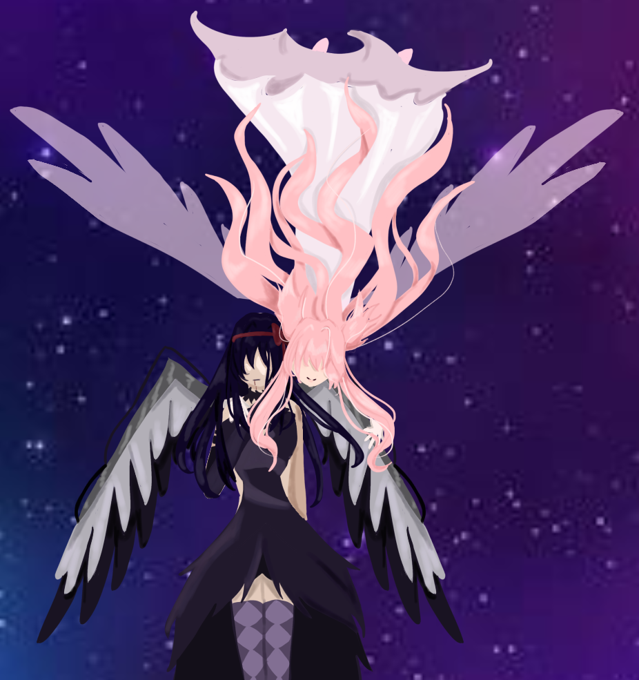 Ultimate form Madoka with homura - ibisPaint