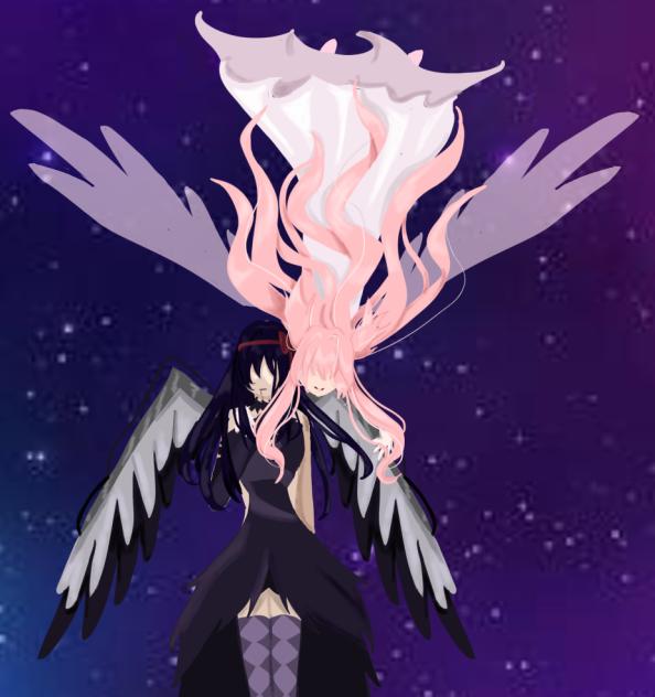 Ultimate form Madoka with homura - ibisPaint