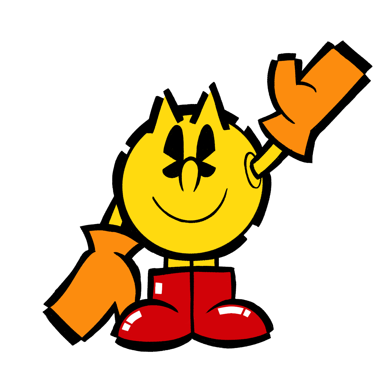 Pac-Man waving - ibisPaint
