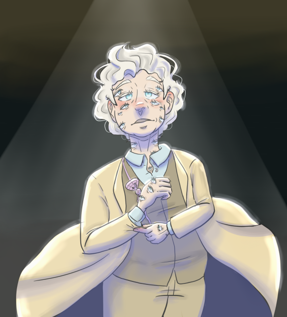 Aziraphale speaking with the Almighty - ibisPaint
