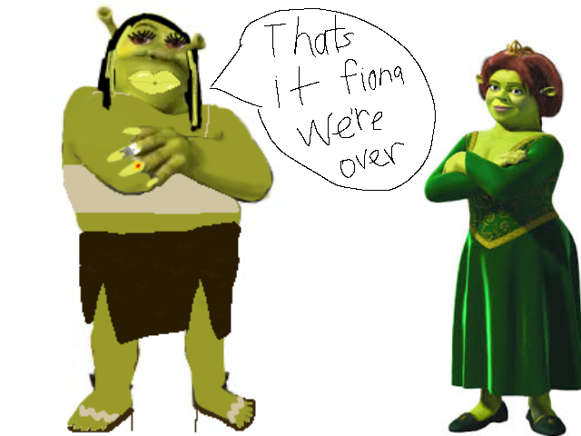 Ratchet Baddie Shrek- Fiona and Shrek - ibisPaint