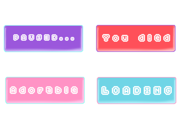 Retro buttons game - ibisPaint