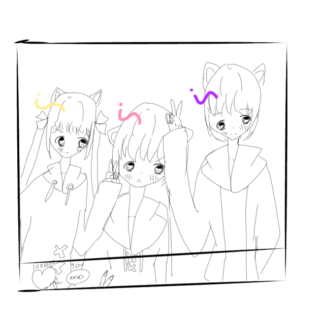 ピースいっぱいだあぁaa - ibisPaint