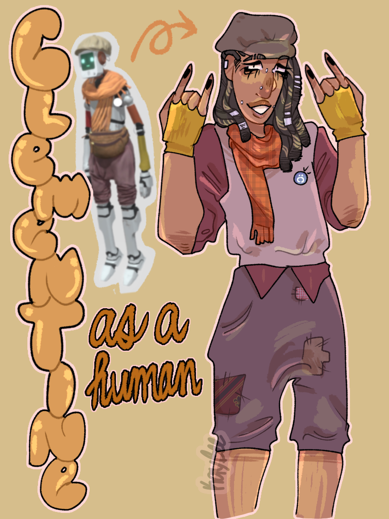 Clementine... HUMANIZED - ibisPaint