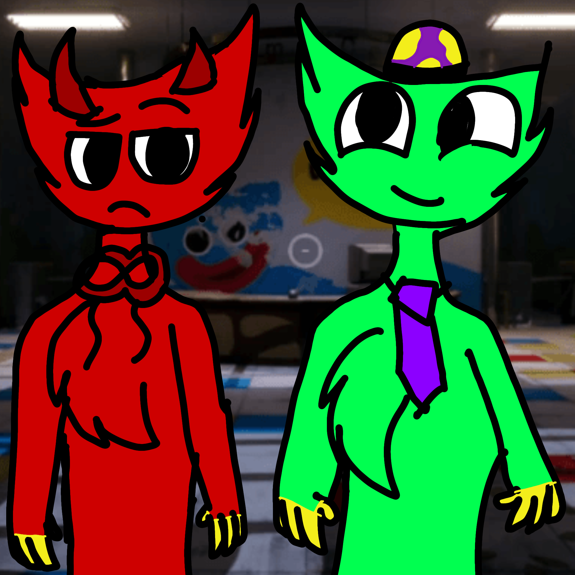 scary Larry and silly Billy - ibisPaint