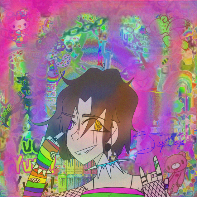 Breakcore glitchcore hypercore neoncore - ibisPaint