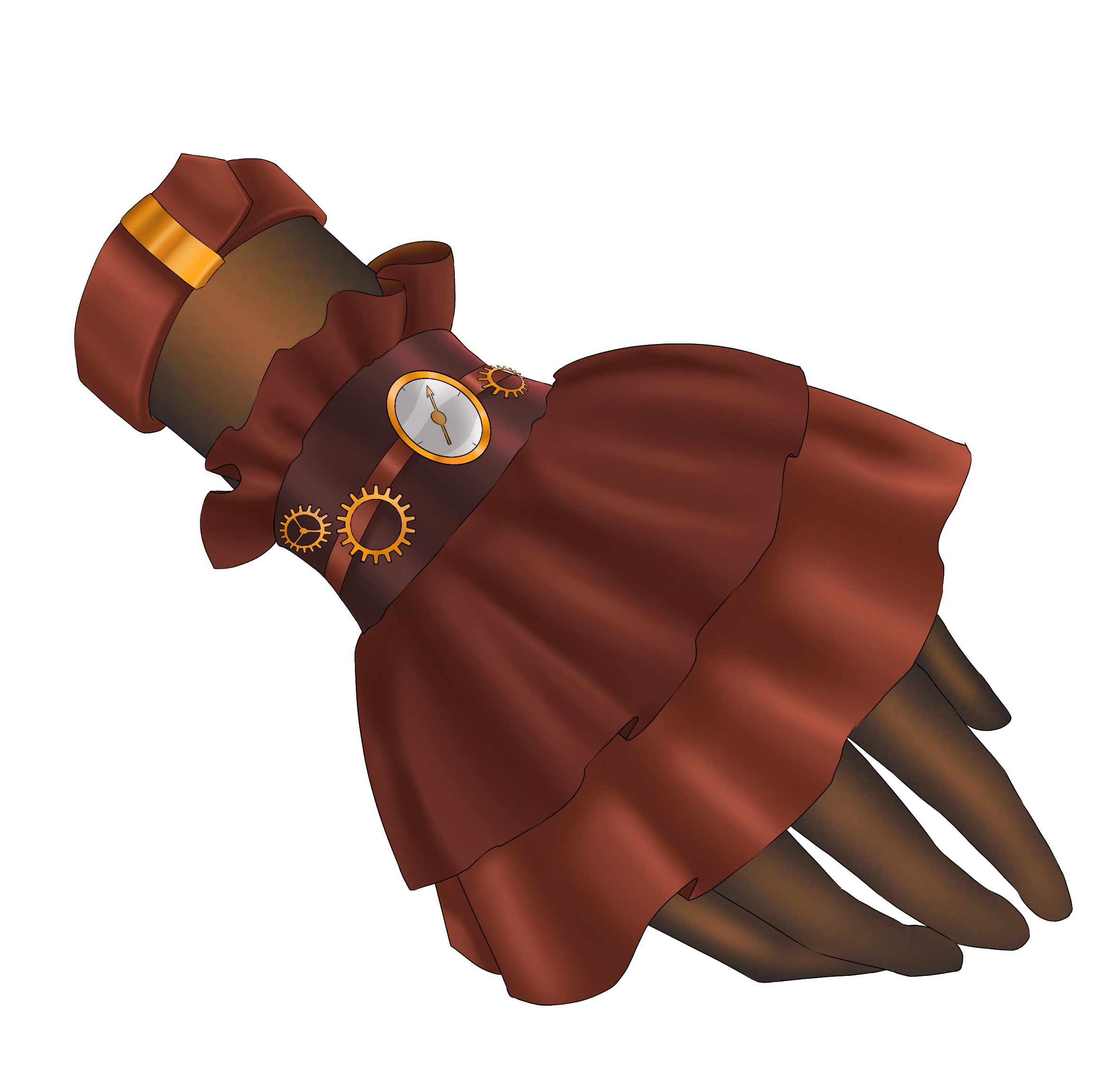 steampunk gloves 2 - ibisPaint