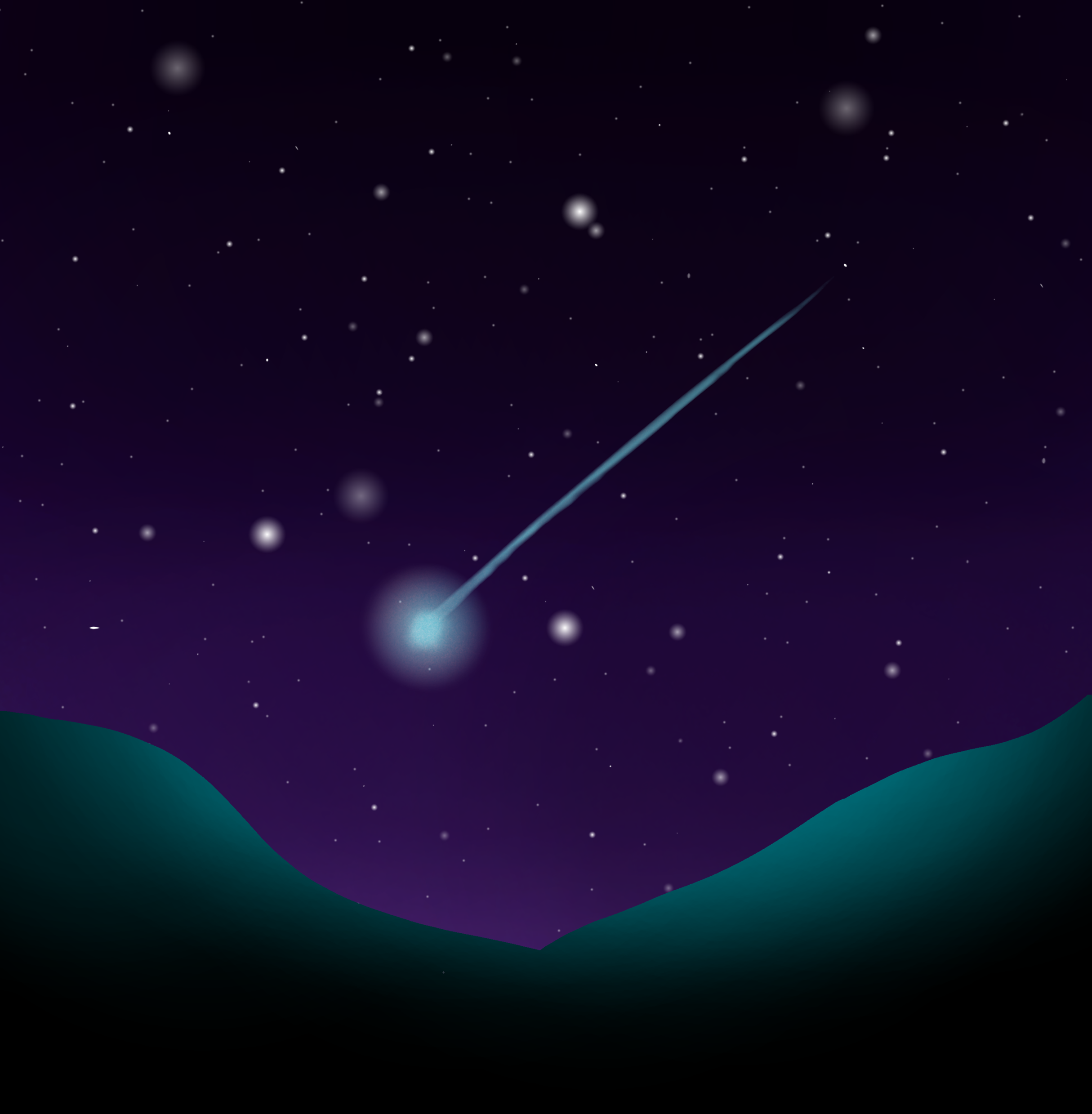 noite estrelada - ibisPaint