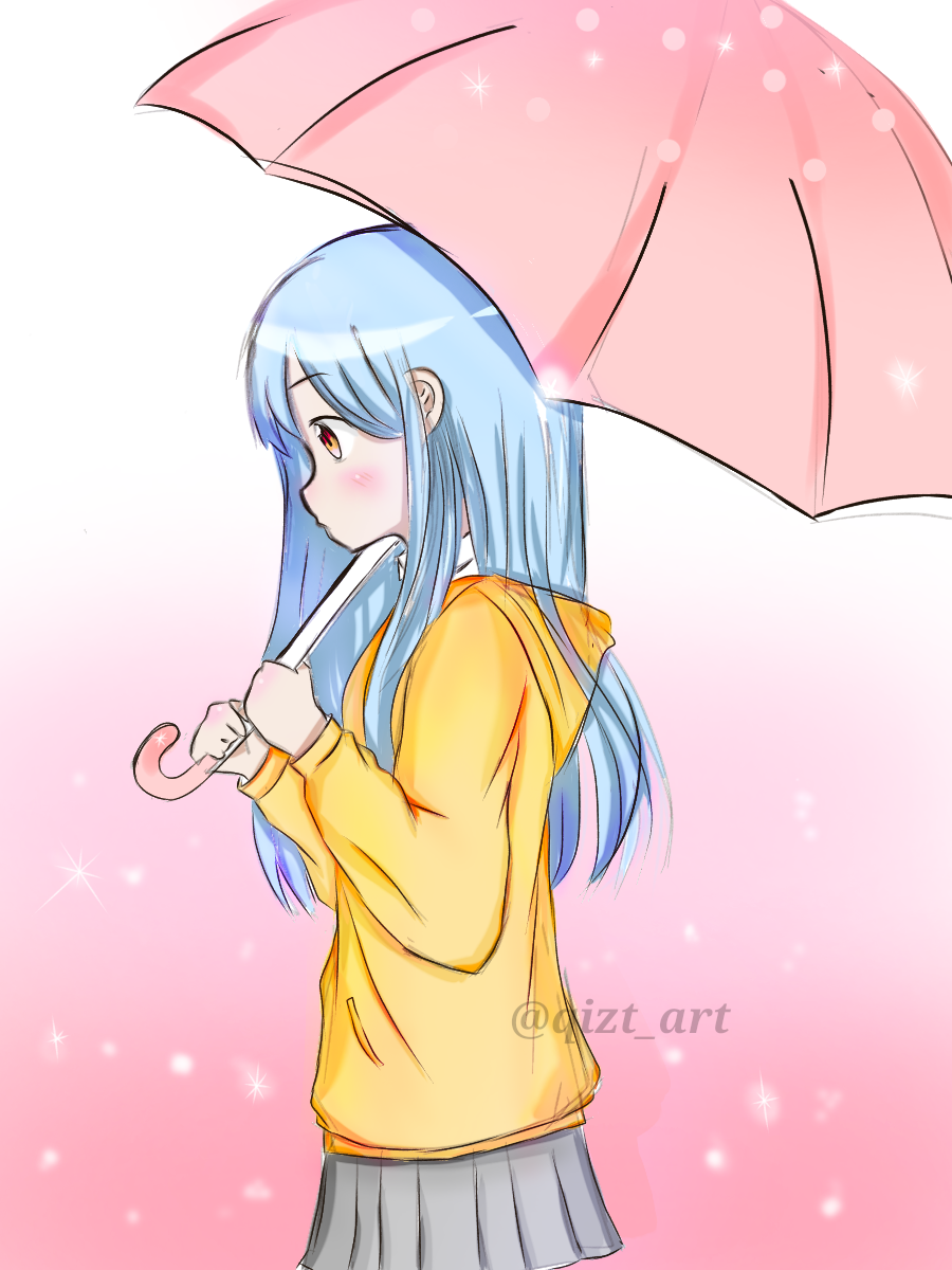 girl with umbrella - ibisPaint