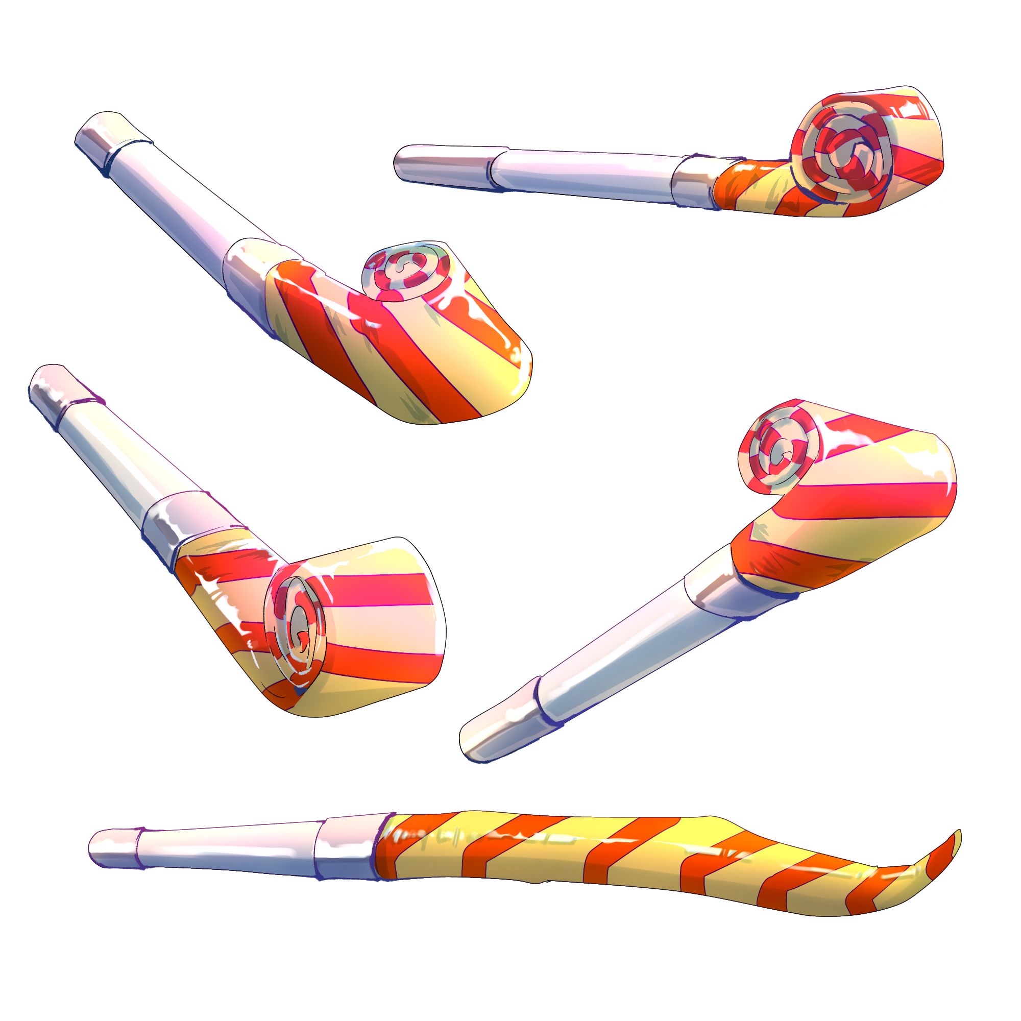 Party Horns set - ibisPaint