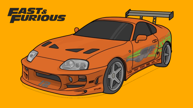 PAUL WALKER SUPRA - ibisPaint