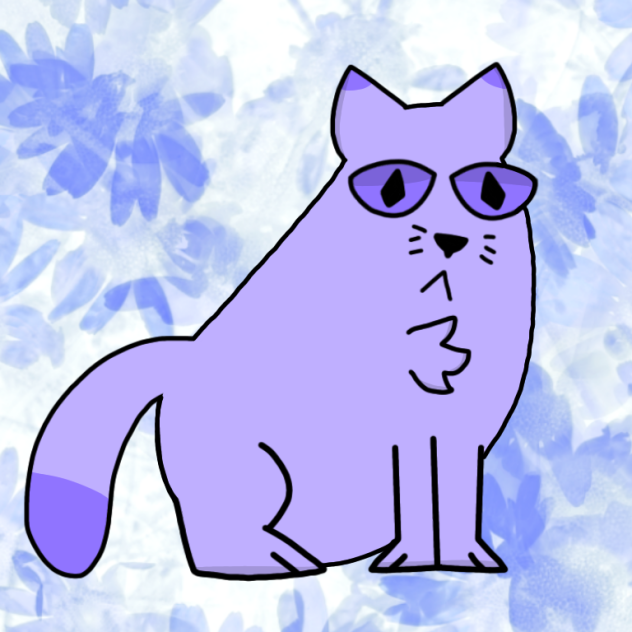 Purple kitty - ibisPaint