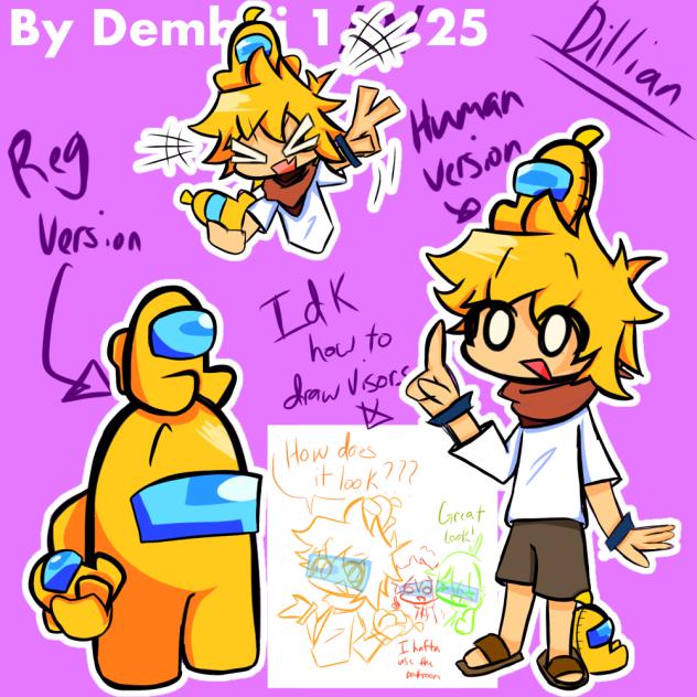 Yellow Crewmate Humanized - ibisPaint