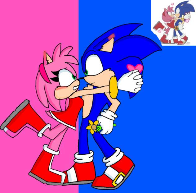 SONIC y amy - ibisPaint