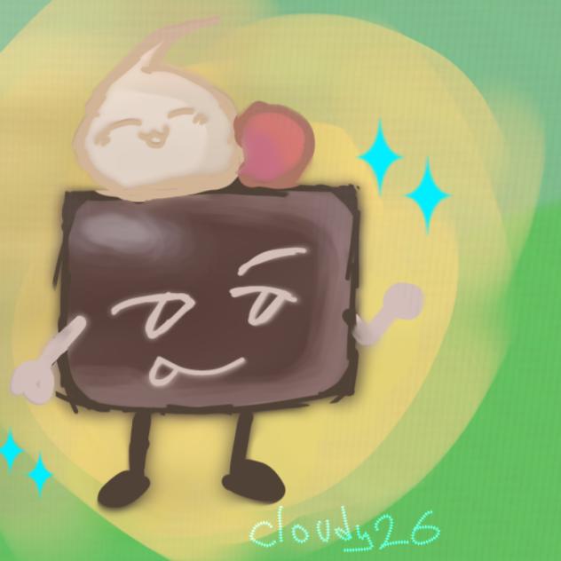 Cream yummy dessert 😋 chocolate mmmmmmmm - ibisPaint