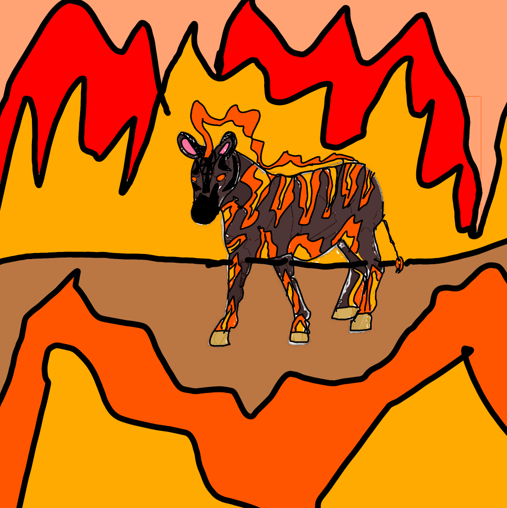 Fire Zebra - ibisPaint