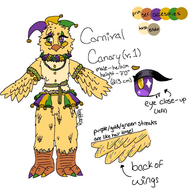 carnival canary ref sheet v1 - ibisPaint
