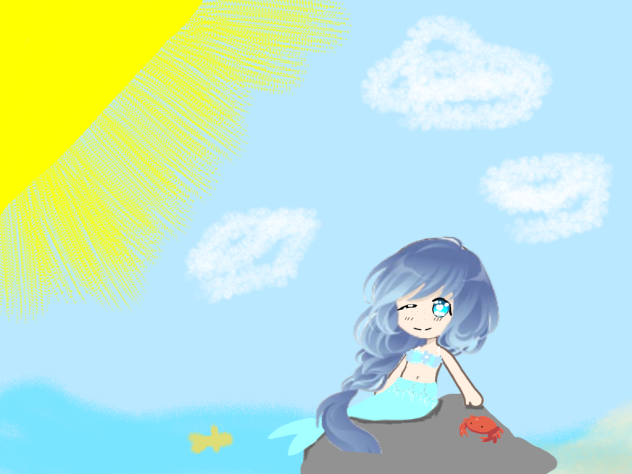 sunny mermaid - ibisPaint
