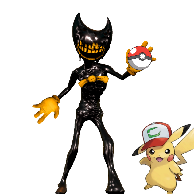 Ink Bendy And Pikachu - ibisPaint