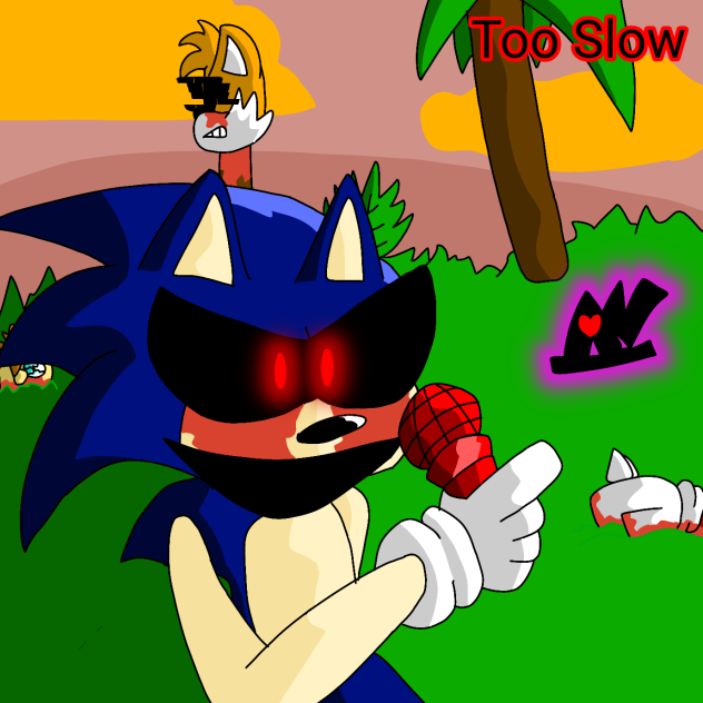 Vs Sonic.Exe Too Slow - ibisPaint