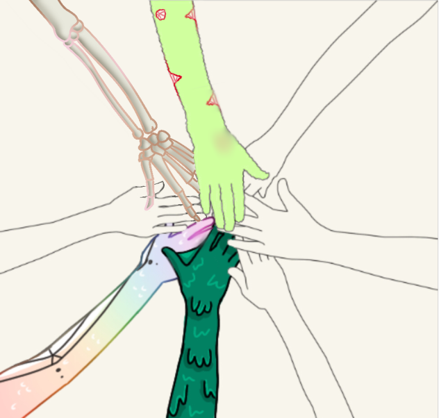 Monster hand collab - ibisPaint