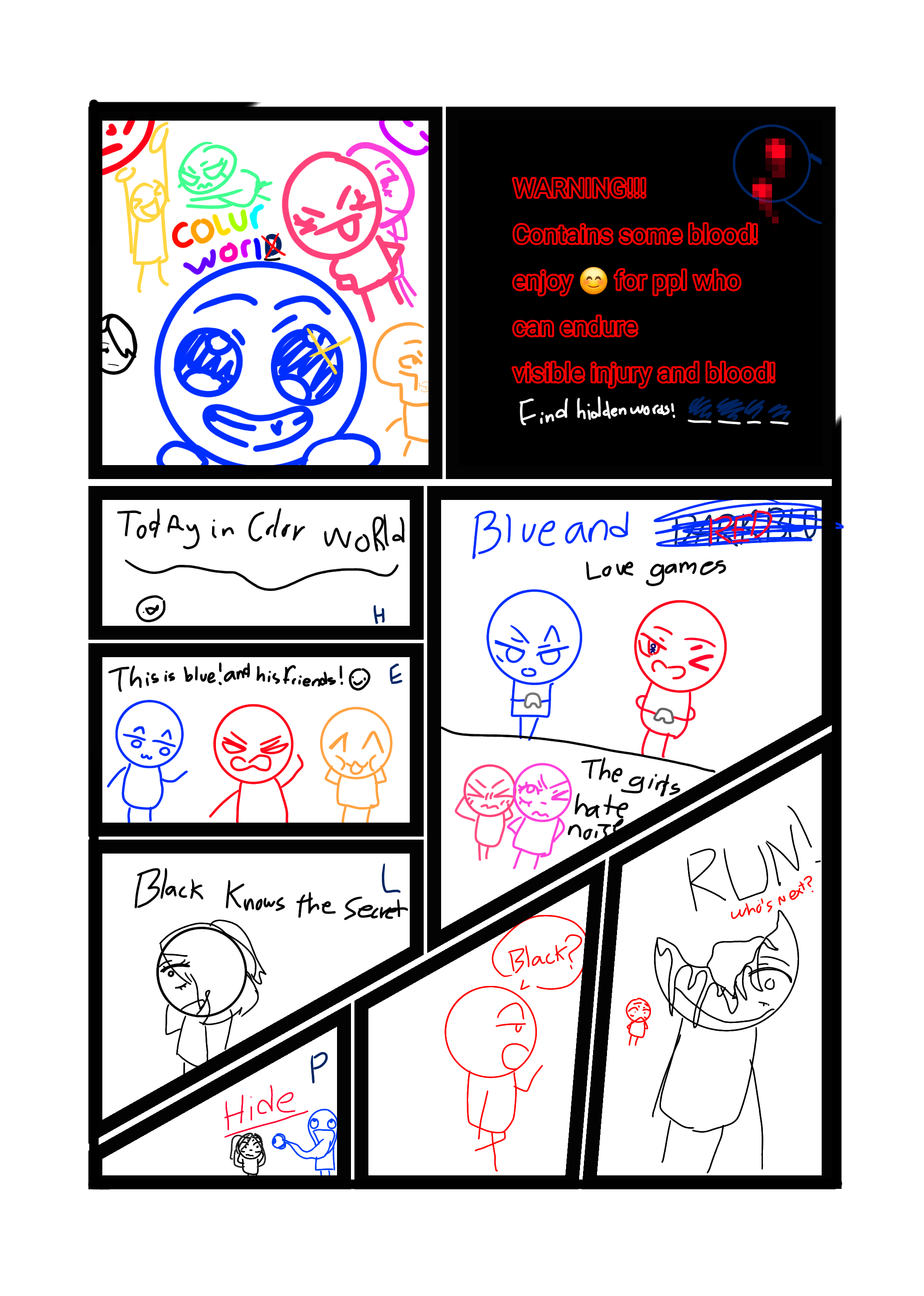 CoUlUr WoRLD (horror with murder) - ibisPaint