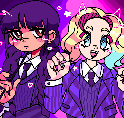 Wednesday and Enid BG - ibisPaint