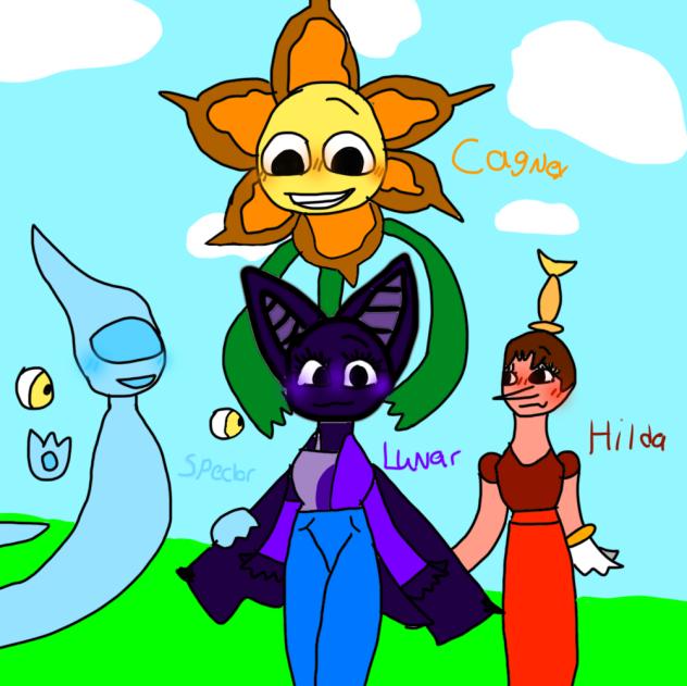 the four friends - ibisPaint