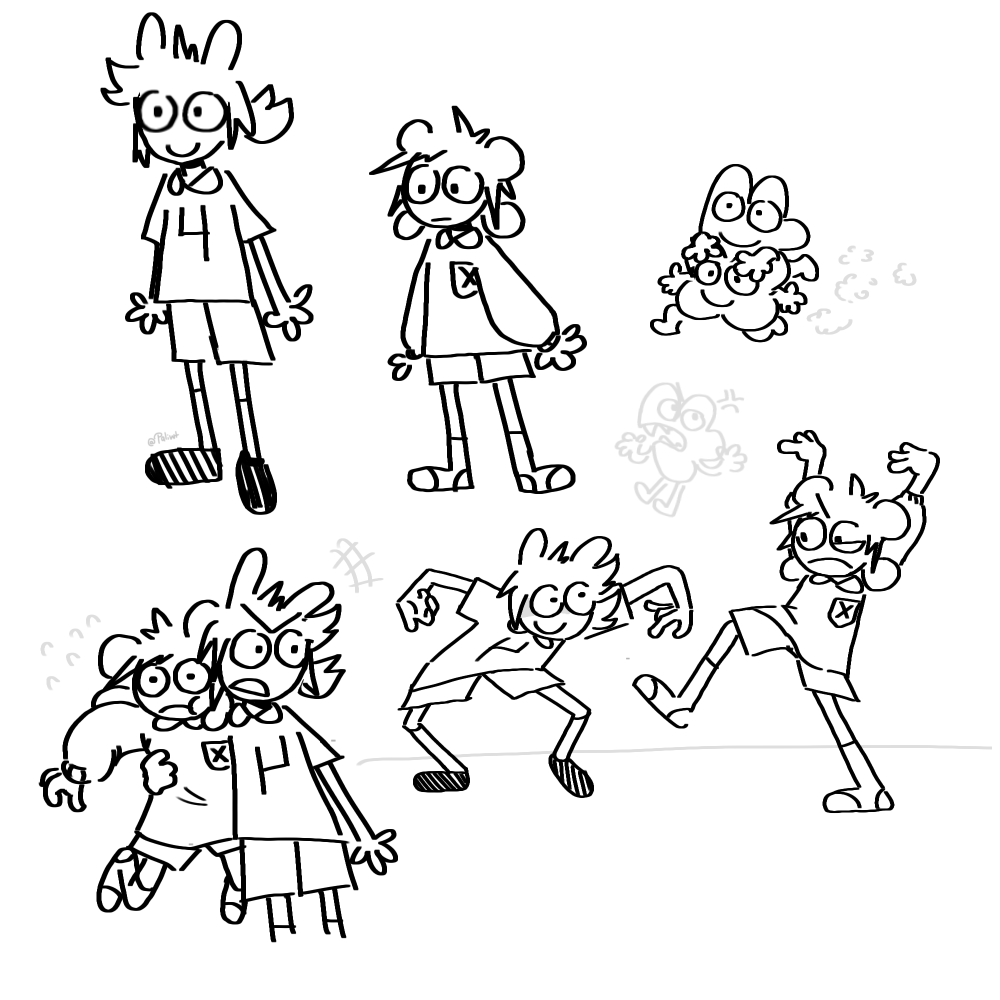 Four and X from Bfdi doodle - ibisPaint