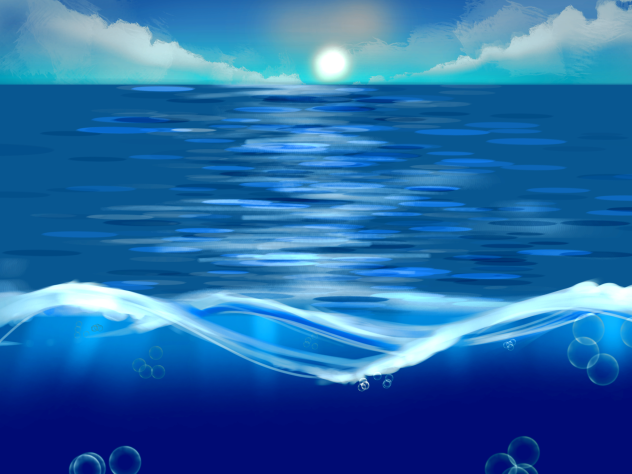 IBM1921 winter sea calm - ibisPaint