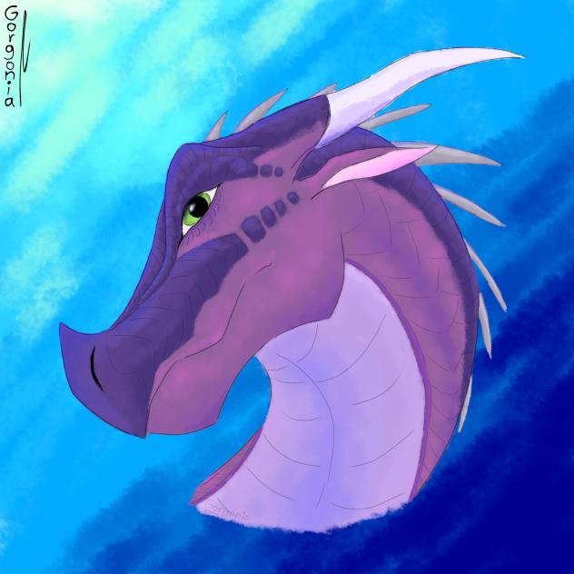 watercolor dragon - ibisPaint