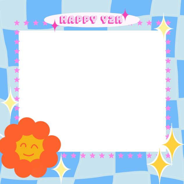 Y2K frame (blue pt2) - ibisPaint