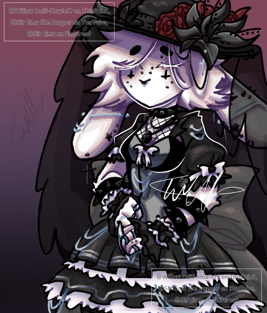 Gothic bunnie 💙 - ibisPaint