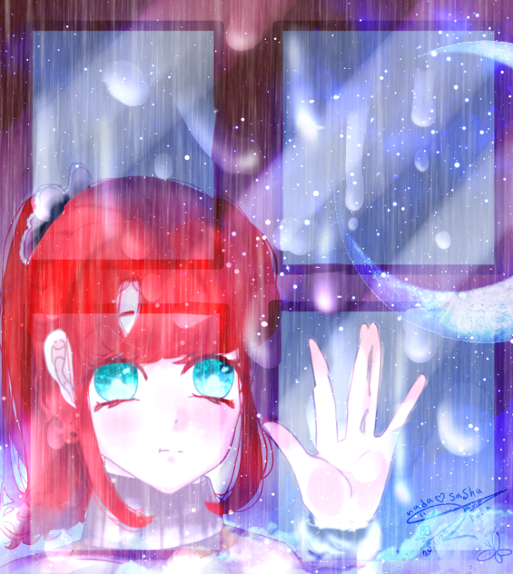 Rainy night 🌧🌙 - ibisPaint