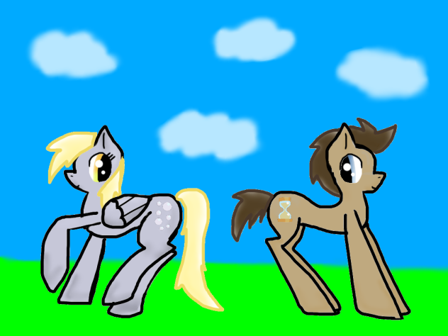 Derpy and Dr Whooves - ibisPaint