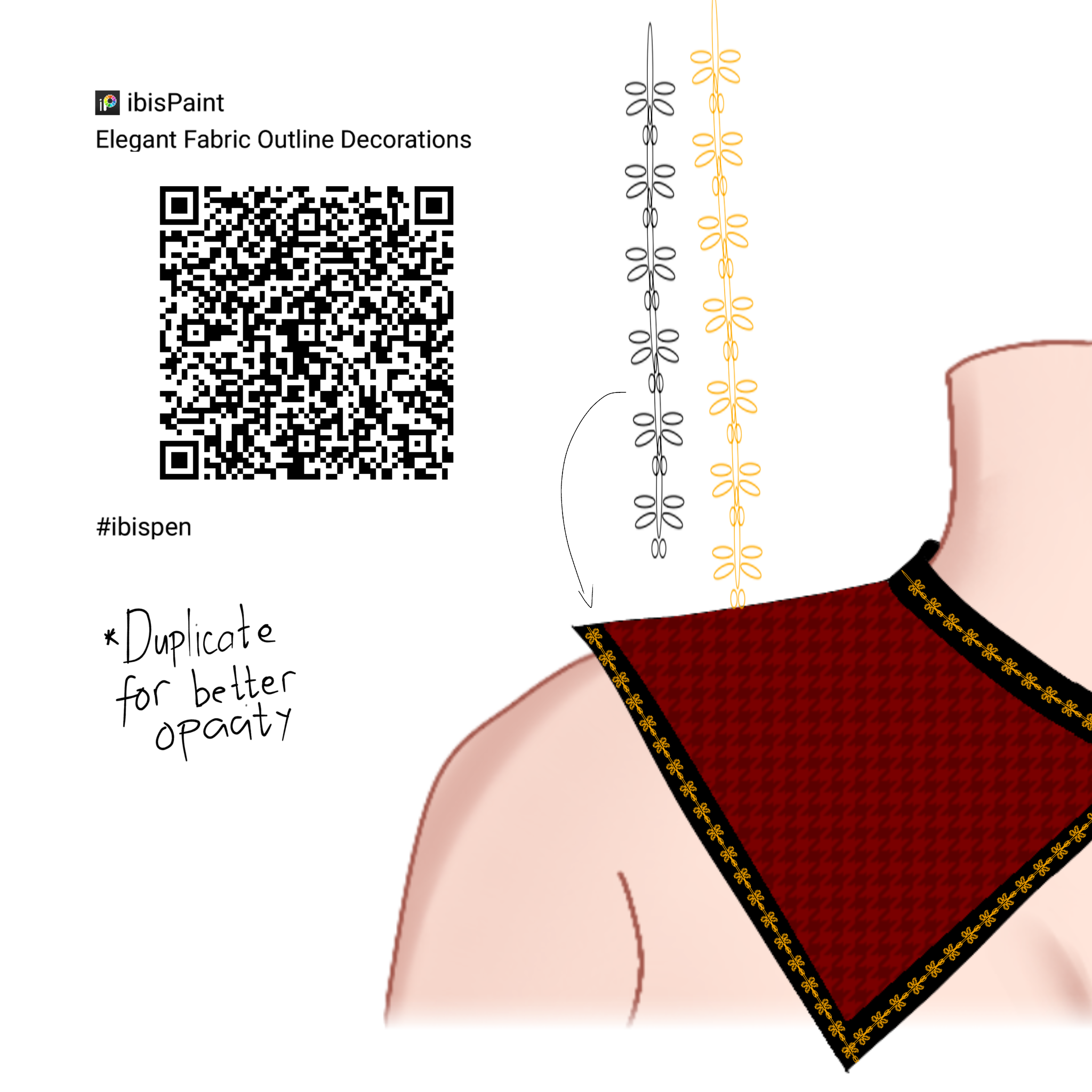 Fabric Decorations Brush 3 - ibisPaint