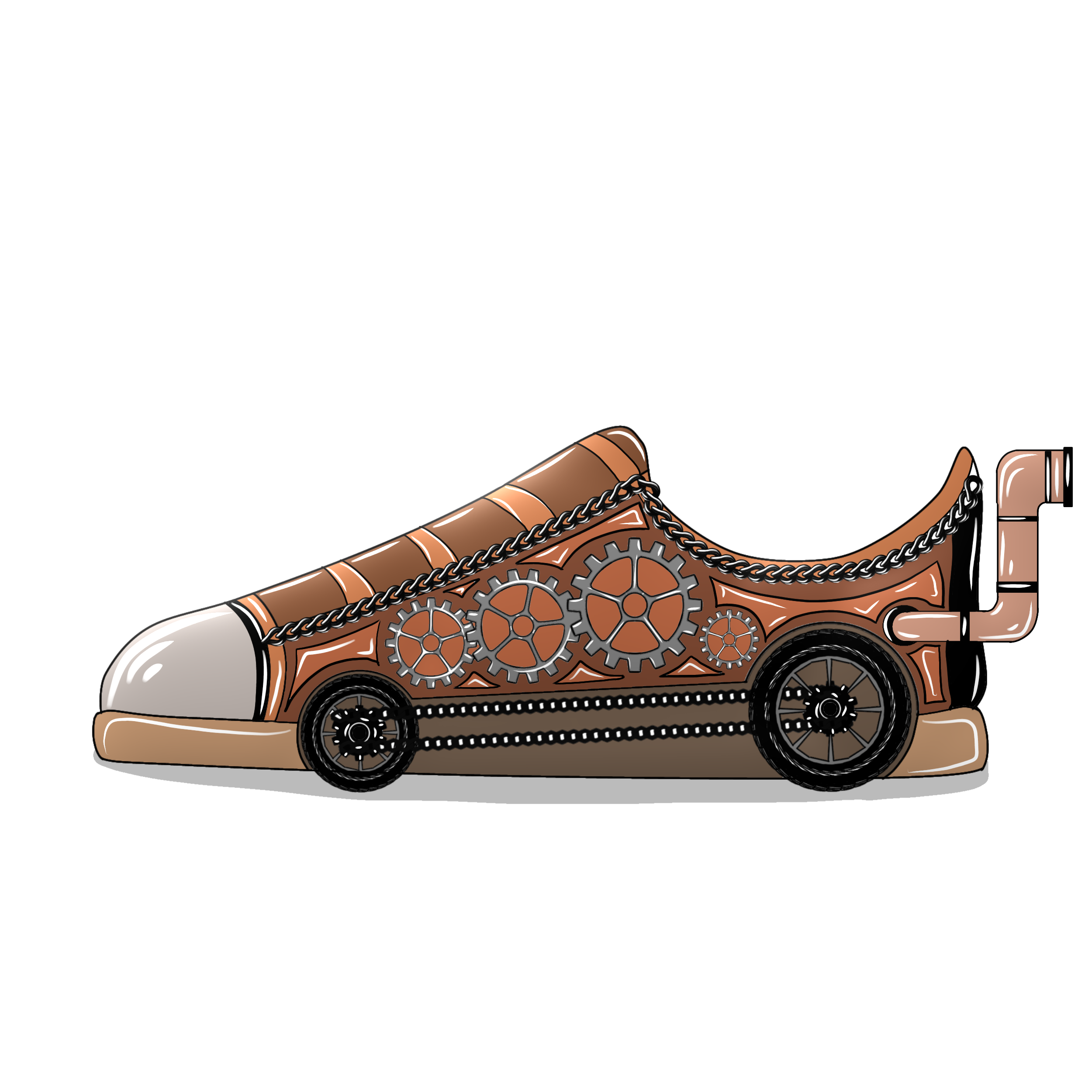 steampunk shoe - ibisPaint